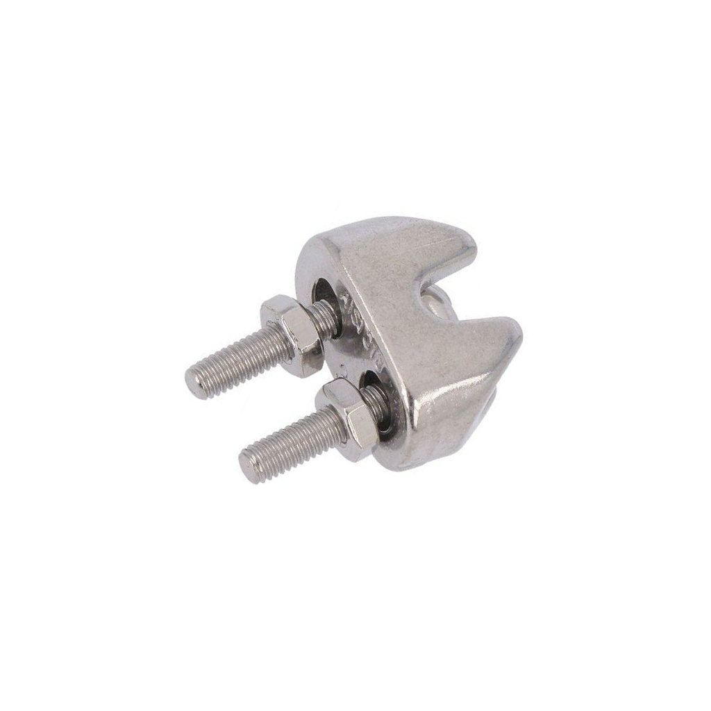 2X ZLK-3-A4 WIRE Rope Clamp Acid Resistant Steel A4 For Ropes L: 12mm ...